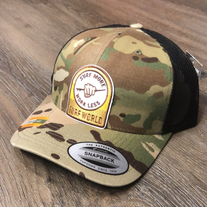 Surf World Surf More Work Less Trucker Hats – SURF WORLD SURF SHOP