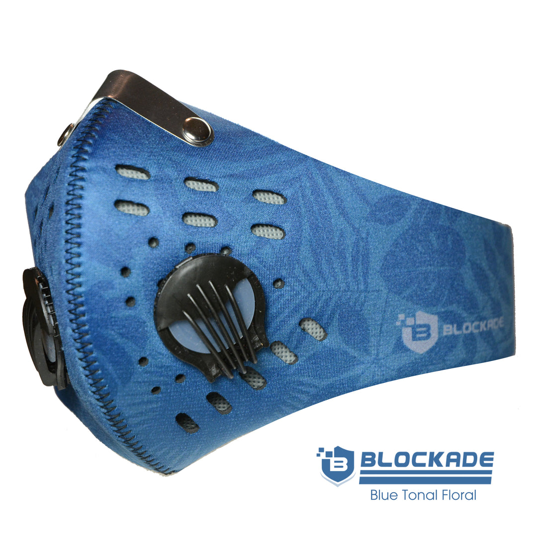 Blockade Face Masks Blue Floral Neoprene Mask with KN95 Filter - Free ...