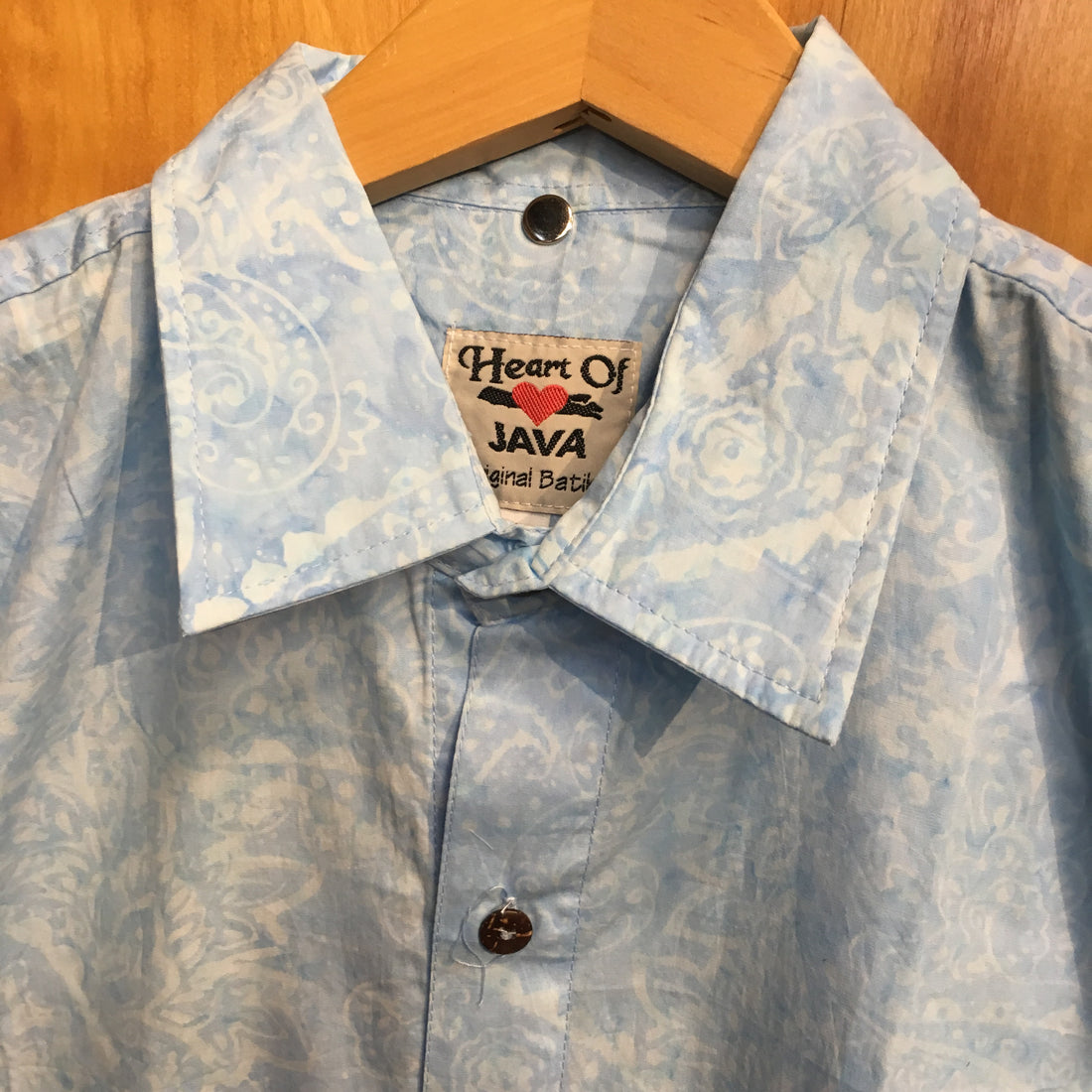 Heart of Java Batik Men's Shirts - Whaoo Black - Tribal Blue – SURF ...