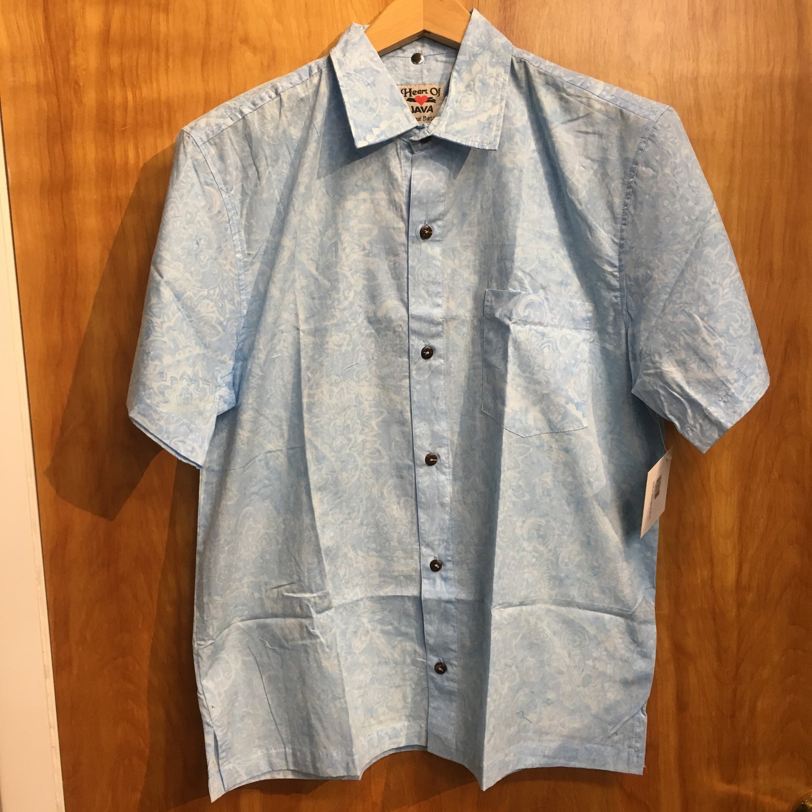 Heart of Java Batik Men's Shirts - Whaoo Black - Tribal Blue – SURF ...